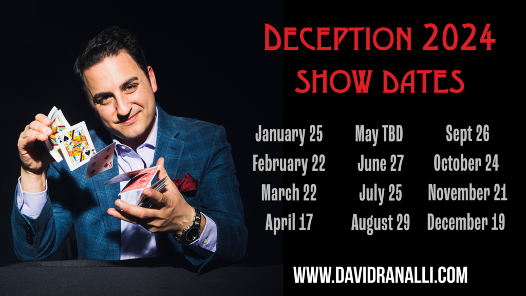 Indianapolis Magic Show Dates Magician David Ranalli